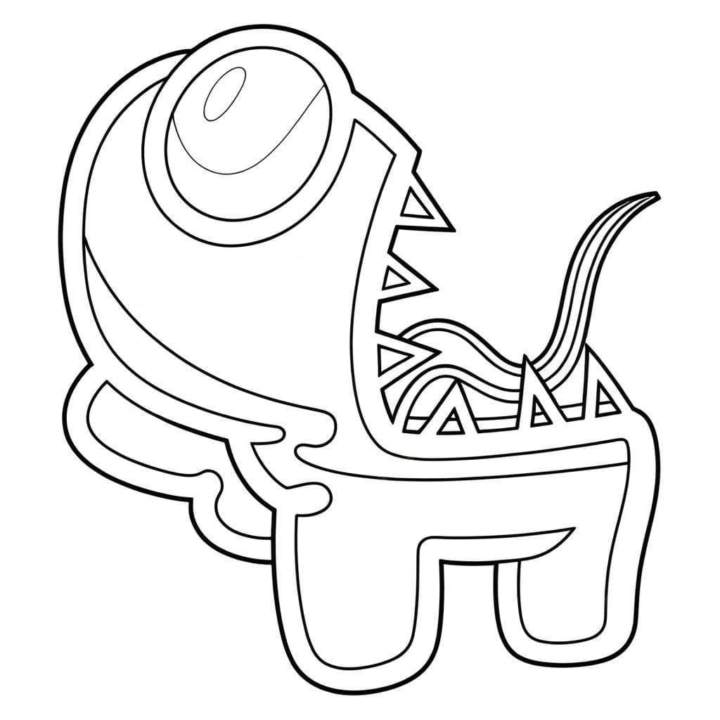 15 Desenhos de Among Us para colorir