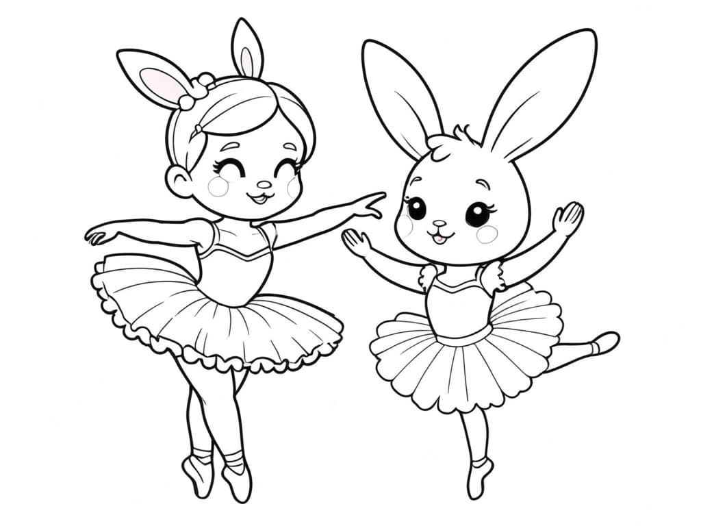 15 Desenhos de Bailarina para colorir e imprimir