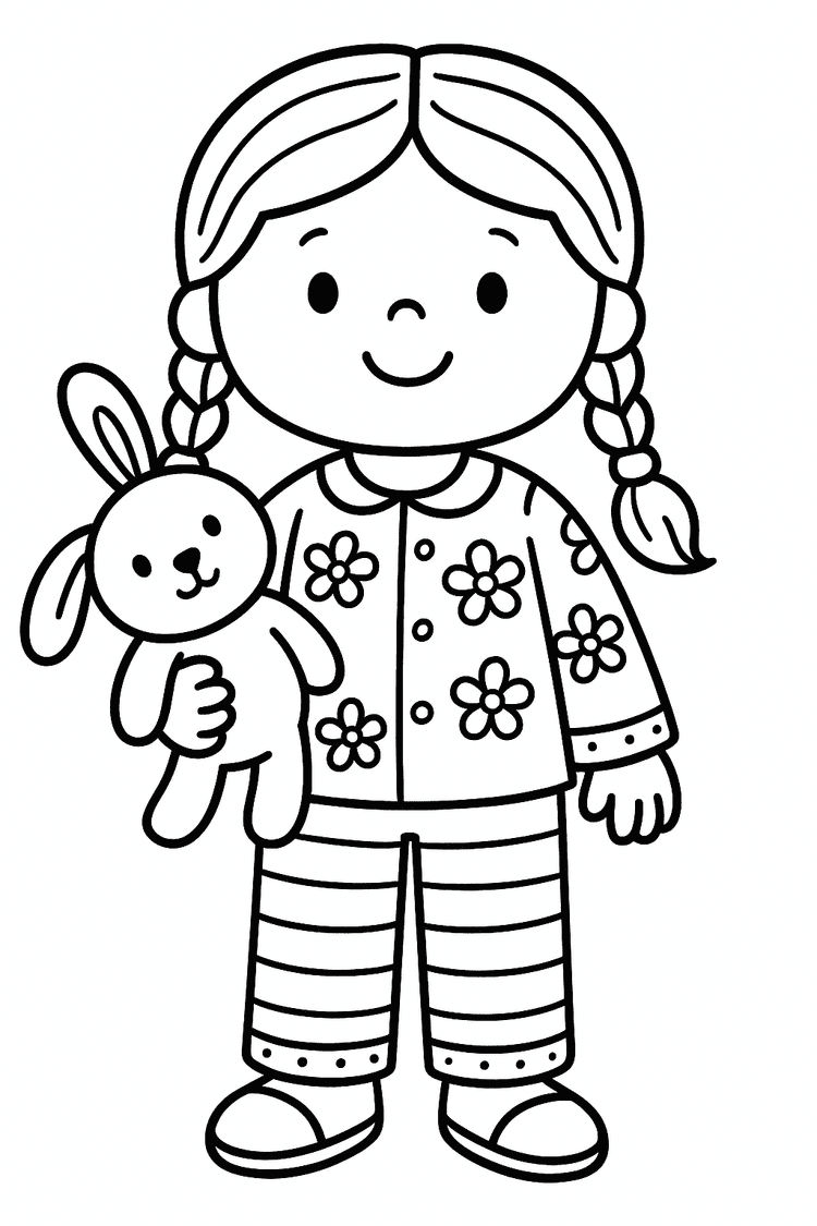 19 Desenhos de Boneca para colorir e imprimir