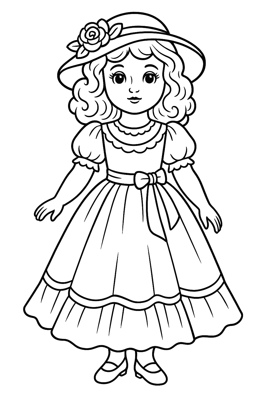 19 Desenhos de Boneca para colorir e imprimir