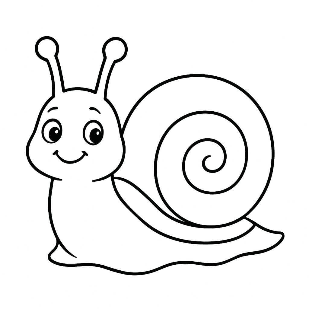 9 Desenhos de Caracol para colorir e imprimir