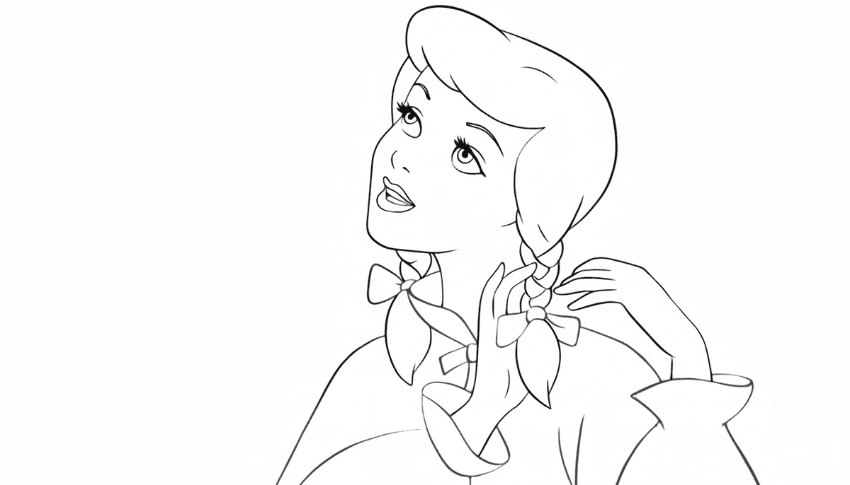 11 Desenhos da Cinderela para colorir e imprimir