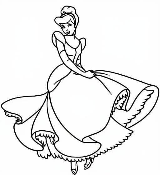 11 Desenhos da Cinderela para colorir e imprimir