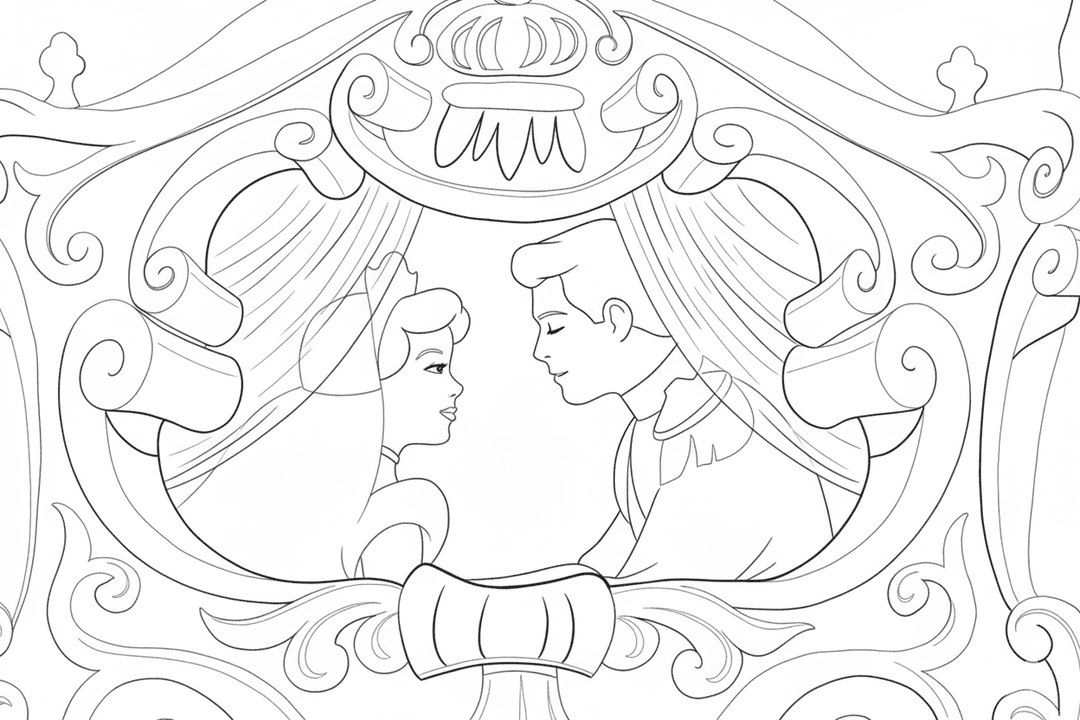 11 Desenhos da Cinderela para colorir e imprimir