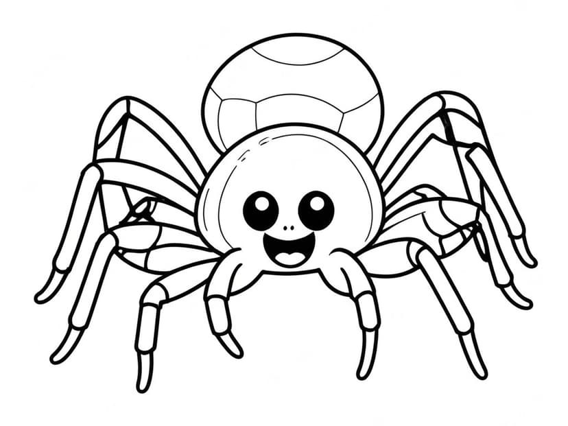 11 Desenhos de Aranha para colorir