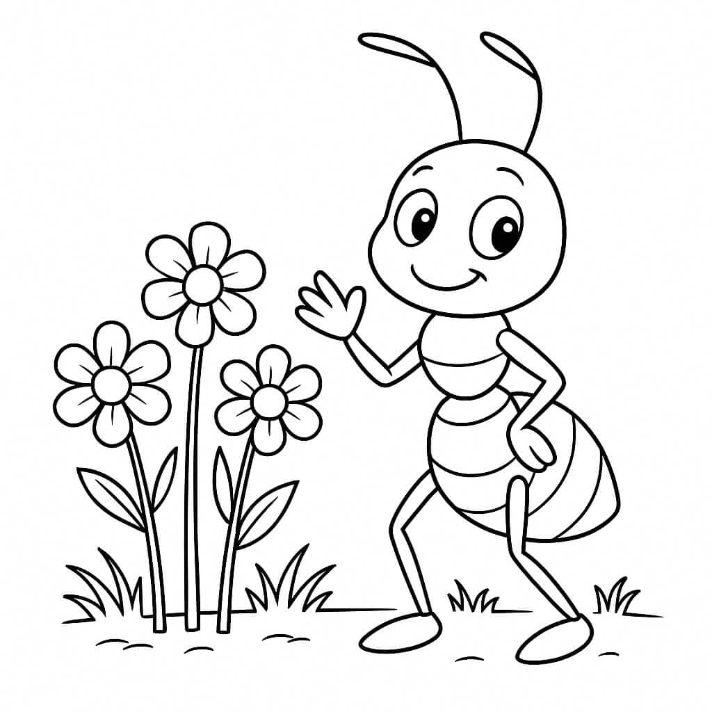 13 Desenhos de Formiga para colorir e imprimir