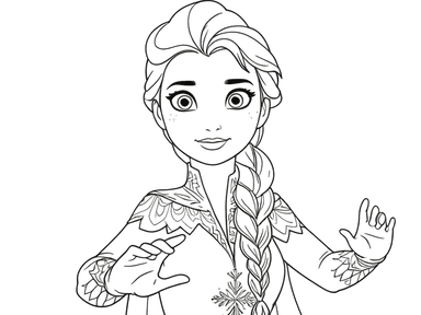 20 Desenhos de Frozen para colorir