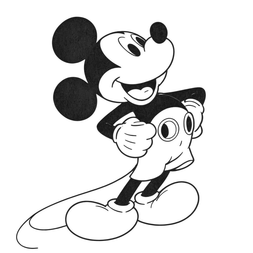 17 Desenhos do Mickey para colorir