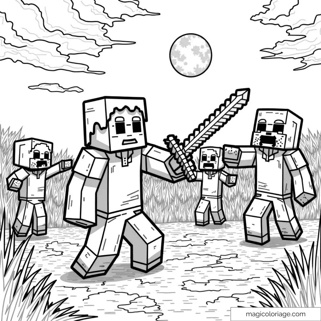 11 Desenhos de Minecraft para colorir