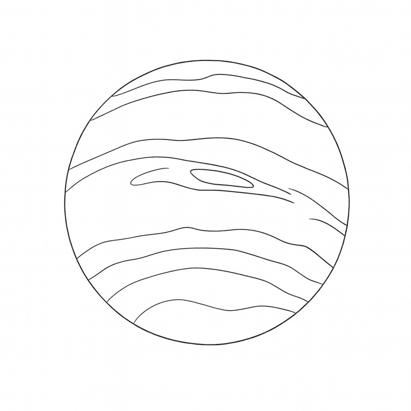 8 Desenhos de Planetas para colorir e imprimir