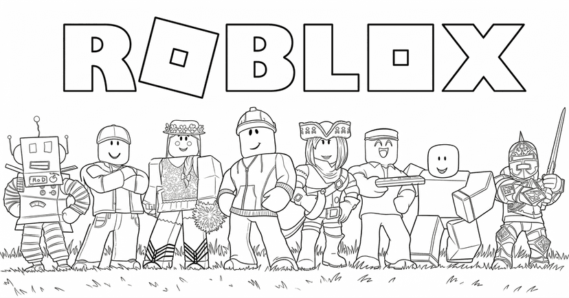 10 Desenhos de Roblox para colorir