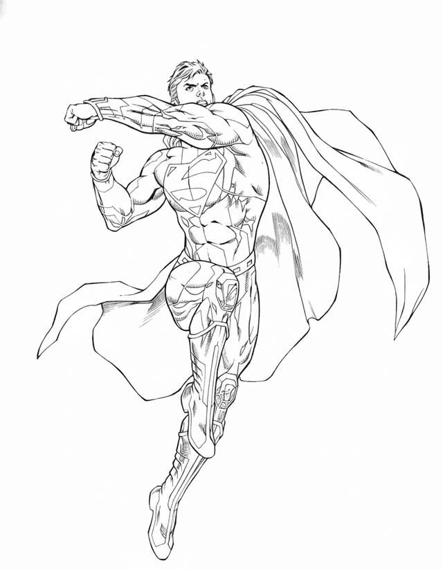 10 Desenhos de Superman para colorir e imprimir