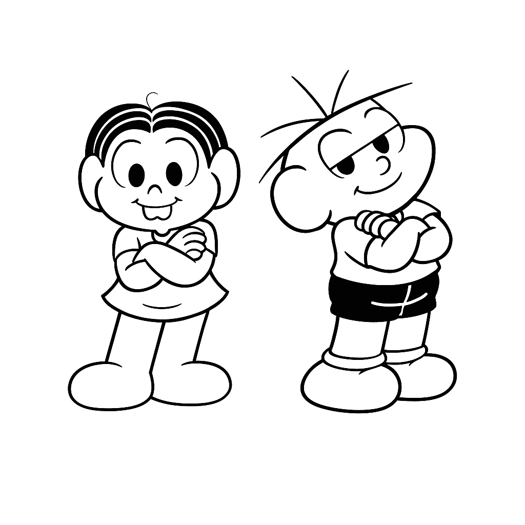 15 Desenhos da Turma da Mônica para colorir